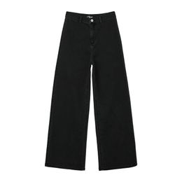 s.Oliver Junior M&auml;dchen s.Oliver Junior Weite Jeans mit Wide-Legs schwarz 158, N-Gr
