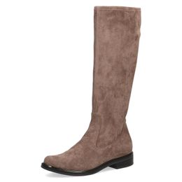 Caprice Damen Schlupfstiefel , Blockabsatz, Langschaftstiefel in klassischer Linie, XS Schaft grau 42, XS-Schaft