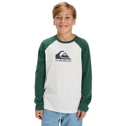 Quiksilver Langarmshirt »Ev Omni Logo Raglan« weiß 10 10 Stoff: Baumwoll-Jersey, [160 g/m2]