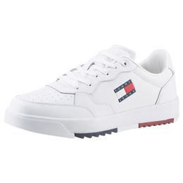 Tommy Jeans Sneaker »TJM RETRO ESS« mit TOMMY Markenlogo, Freizeitschuh, Halbschuh, Schnürschuh weiß 42 42 Sportiver Sneaker mit seitlicher Logoflag