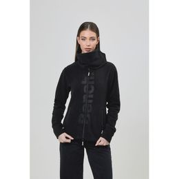 Bench. Damen Fleecejacke &raquo;FINISH&laquo; mit Logodruck schwarz 36