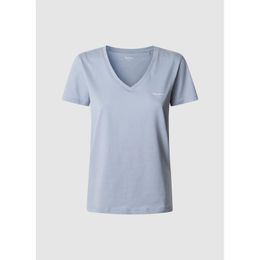 Pepe Jeans V-Shirt »MACY V-NECK« mit Logoschriftzug dazed blue 516 L L Shirt MACY V-NECK von Pepe Jeans