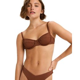 Roxy Triangel-Bikini-Top »Rib Love The Queen« Tiramisu M - Cup B Cup B M Stoff: Weicher, robuster, ,...