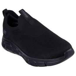 Skechers Slip-On Sneaker »BOBS B FLEX-«, Slipper, Freizeitschuh, Halbschuh mit dämpfendem Memory Foam schwarz 46 46 Im Monochrome-Look
