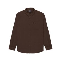 Quiksilver Langarmhemd »Motherfly Solid« Chocolate Brown XL - XL XL XL Stoff: Gebürsteter Flanellstoff aus...