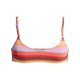 Roxy Triangel-Bikini-Top »Sunset Stripe Bralette« Pink Cosmos XXL - Cup B Cup B XXL Stoff: Weicher, robuster, ,...