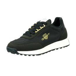 Gant Sneaker »Garold«, Schnürschuh, Freizeitschuh im Materialmix schwarz 45 45 Coole Runner Sneaker mit Schnürung und Logoapplikation