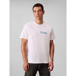 Calvin Klein T-Shirt »SS 20S EU CALVIN CURSIVE GRAPHIC« Mit Rundhalsausschnitt, regular fit Brilliant White XL XL T-Shirt von Calvin Klein
