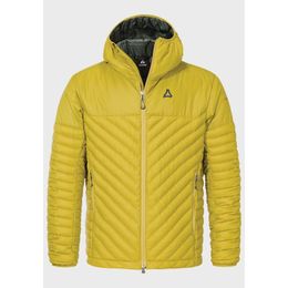 Schöffel SCHÖFFEL Funktionsjacke »Hiking Down Jacket Style Cascata MNS« mit Kapuze 5455 - gelb 48 48 Hochwertige 90/10 Daunenfüllung für hervorragende...