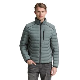 Tom Tailor Steppjacke ohne Kapuze mit Logo Stickerei washed jasper green S S Jacke von Tom Tailor