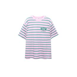 Pull&Bear Pull&Bear T-Shirt 'TACOS' Damen Gr&ouml;&szlig;e XS pueblo / jade / tanne / pflaume
