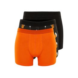 Trendyol Boxershorts Herren Größe XL orange / hummer / schwarz / weiß