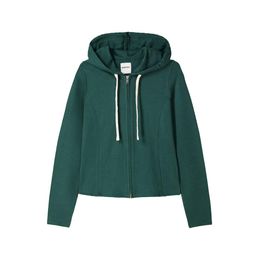 Bershka Zip-Up Hoodie female Green size L