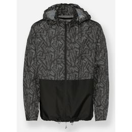 Catamaran Sports Herren Sportjacke , weitenregulierbar an Kapuze, &Auml;rmeln und Saum, schwarz-gemustert, Gr&ouml;&szlig;e 56