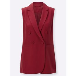 WITT Damen Anzugweste in pflegeleichter Qualit&auml;t, kirsche, Gr&ouml;&szlig;e 54