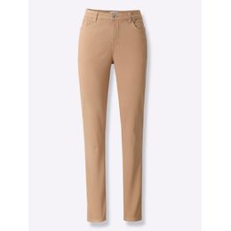 WITT Damen 5-Pocket-Hose in Baumwoll-Stretch-Qualit&auml;t, camel, Gr&ouml;&szlig;e 48