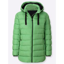 WITT Damen Steppjacke mit elastischer Kontrast-Paspelierung, apfel, Gr&ouml;&szlig;e 38