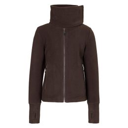 Black Forest kids Fleecejacke mit Stehkragen braun Damen 170/176