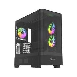 Thermaltake View 290 TG ARGB, Tower-Geh&auml;use schwarz, Tempered Glass x 2