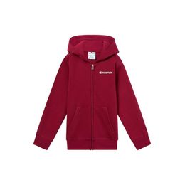 Champion Authentic Athletic Apparel Sweatjacke Jungen Gr&ouml;&szlig;e 116 cranberry / wei&szlig;