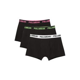 Pull&Bear Pull&Bear Boxershorts Herren Gr&ouml;&szlig;e M hellgr&uuml;n / pink / schwarz / wei&szlig;