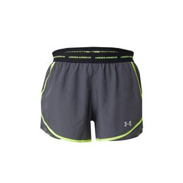 Under Armour Sportshorts 'Fly By 3' Damen Größe S anthrazit / apfel / schwarz / weiß