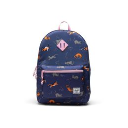 HERSCHEL Rucksack 'Heritage' Jungen Gr&ouml;&szlig;e One Size enzian / grau / orange / altrosa