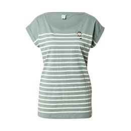 Iriedaily Shirt 'Racoon' Damen Gr&ouml;&szlig;e L mint / wei&szlig;