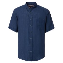 Leinenhemd Casamoda "Casamoda Leinenhemd uni", Jungen, Gr. L, Normalgr&ouml;&szlig;en, blau (dunkelblau), 100% Leinen, unifarben, l&auml;ssig geschnitten, Hemden
