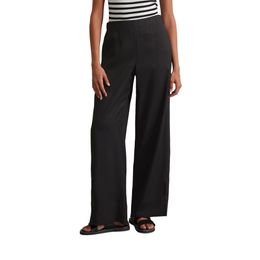 Marc O'Polo Chinohose MARC O'POLO "aus Naia&trade;-Twill", Damen, Gr. 42, Normalgr&ouml;&szlig;en, schwarz, Obermaterial: 100% Acetat, unifarben, weit normal, Hosen Chinohose