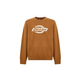 Dickies Pullover 'Ruston' Herren Gr&ouml;&szlig;e XXL karamell / wei&szlig;