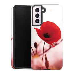 DeinDesign Galaxy S21 5G Handy Panzer Handyhülle robuste Outdoor Hülle Schutzhülle matt Flower Summer Poppy Tough Case