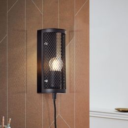 BRILLIANT LEUCHTEN Brilliant Maze Wandleuchte Schwarz, 1-flammig