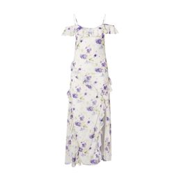 ABOUT YOU Kleid 'Caya' Damen Gr&ouml;&szlig;e 34 oliv / violettblau / wei&szlig; Sommerkleid