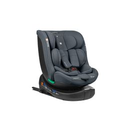 Kikka boo Kindersitz i-Round i-Size (40-150cm) Isofix, 360-Grad-Drehung, Gurt dunkelgrau