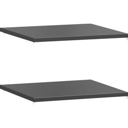 Einlegeboden "York Schlafen", grau (grau anthrazit), B:55,2cm H:2,2cm T:55cm, Spanplatte, SET ONE BY Musterring, Einlegeböden, 2er-Set, anthrazit oder weiß, verschiedene Größen