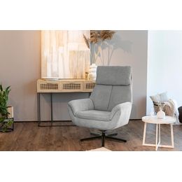 Relaxsessel DIE PLANBAR "MP-RS20079", grau (cyber grau), B:79cm H:108cm T:89cm, 100% recyceltes Polyester, Sessel, Relaxsessel, 360 drehbar, Wippfunktion zus&auml;tzlich w&auml;hlbar, Kaltschaumpolsterung