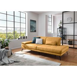 Recamiere DIE PLANBAR "MP-IN20126 optional mit Drehsitzfunktion", weiß (vanilla), B:230cm H:82cm T:115cm, 100% Polyester, Sofas, Inkl. Kopfteilverstellung, Federkern oder Kaltschaumpolsterung