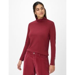 Sweatshirt Brax "Style CARINA L", Damen, Gr. 48, rot (dunkelrot), 47% Baumwolle, 47% Modal, 6% Elasthan, Sweatshirts
