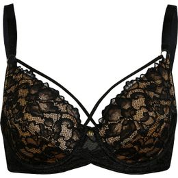 w&auml;schepur w&auml;schepur Damen B&uuml;gel-BH, camel-schwarz, Gr&ouml;&szlig;e 80D