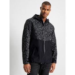 Catamaran Sports Herren Sportjacke , weitenregulierbar an Kapuze, &Auml;rmeln und Saum, schwarz-gemustert, Gr&ouml;&szlig;e 60