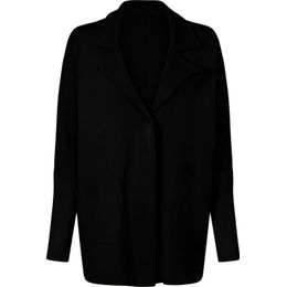 Heine Witt Damen Strickjacke mit Fledermaus&auml;rmeln, schwarz, Gr&ouml;&szlig;e 38
