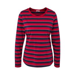 Tchibo - Langarm-Sportshirt - Damen - Gr. XS - blau/gestreift