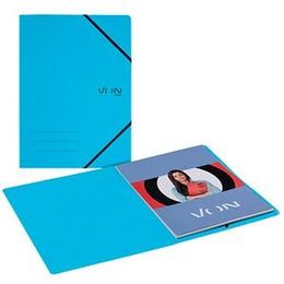 VON LEITZ Eckspanner DIN A4 hellblau