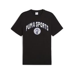 Puma T-Shirt 'Wardrobe Essentials Sports Legacy' Herren Gr&ouml;&szlig;e XL schwarz / wei&szlig;