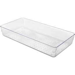 Metaltex Schubladen Organizer / Beh&auml;lter stapelbar transparent large wide - Ordnungssysteme