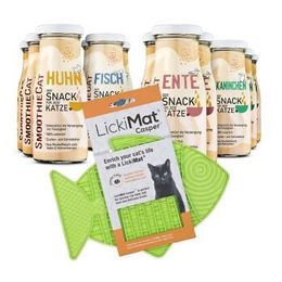 SmoothieCat Mix + Lickimat Gr&uuml;n 12x150 g