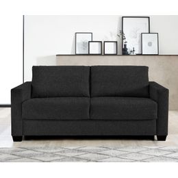 Schlafsofa Bali, B:195cm H:20cmdunkelgrau, 100% PES, Wohnzimmer, Sofas, "Denver, Dauerschläfer", in 140er und 160er Breite, inkl.