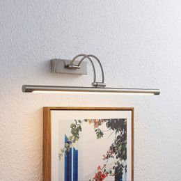 LUCANDE LED-Bilderleuchte Dimitrij, nickel, Metall, 54cm