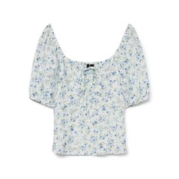 V&eacute;ro Moda VERO MODA Bluse 'VMBella' Damen Gr&ouml;&szlig;e M himmelblau / wei&szlig;